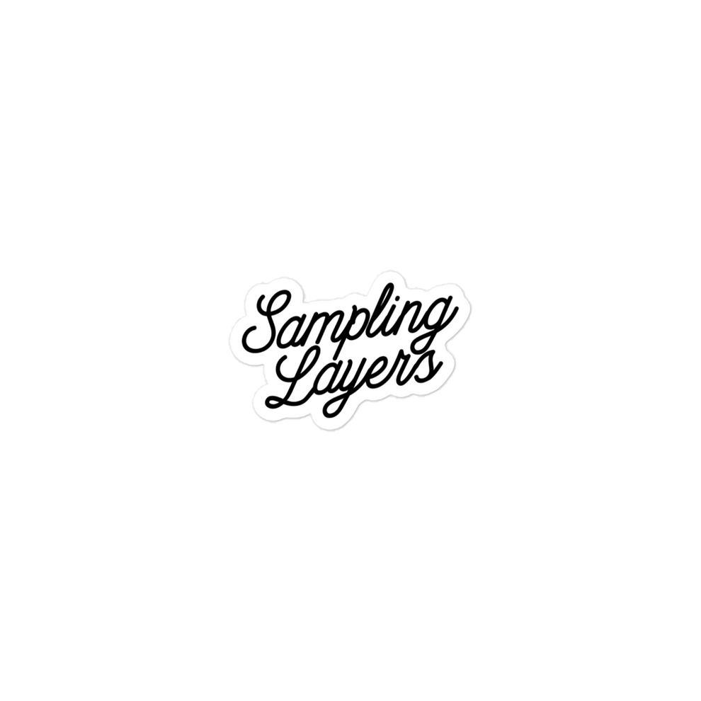 Sampling Layers – Logo Sticker